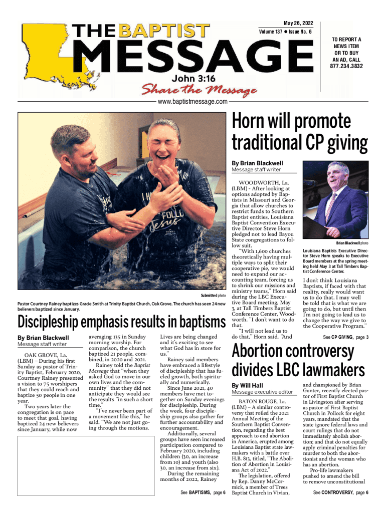 Fillable Online Horn will promote traditional CP giving Fax Email Print ...