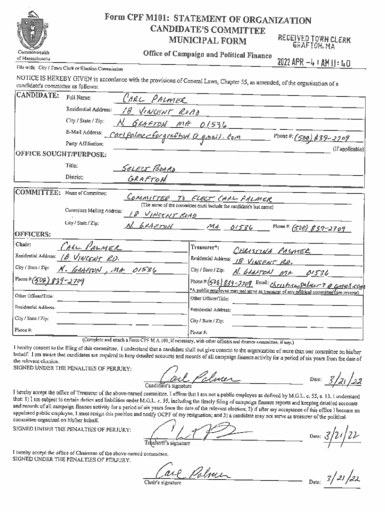 Fillable Online Fill - Free fillable Form CPF 101: STATEMENT OF ... Fax ...