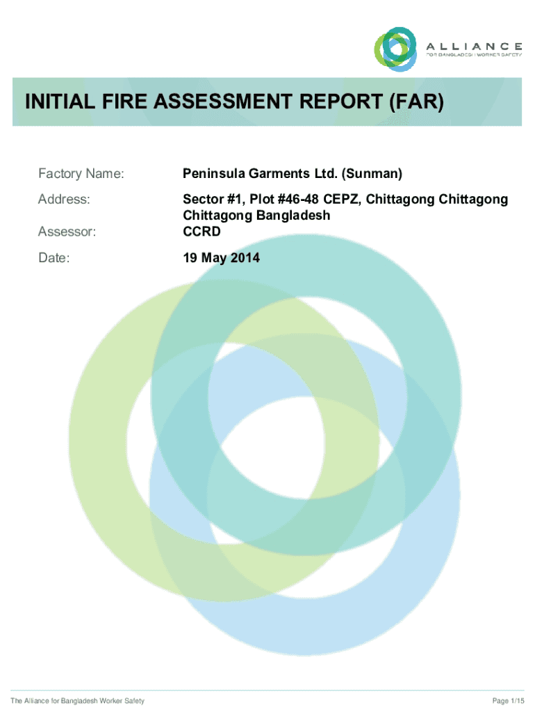Fillable Online Fillable Online INITIAL FIRE ASSESSMENT REPORT (FAR ... Fax Email Print - pdfFiller