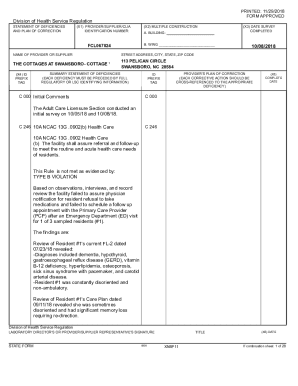 Fillable Online info.ncdhhs.govdhsraclsNC DHSR ACLS: Statement of ...