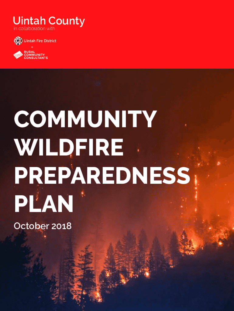 Fillable Online COMMUNITY WILDFIRE PREPAREDNESS PLAN - Uintah Fire ...