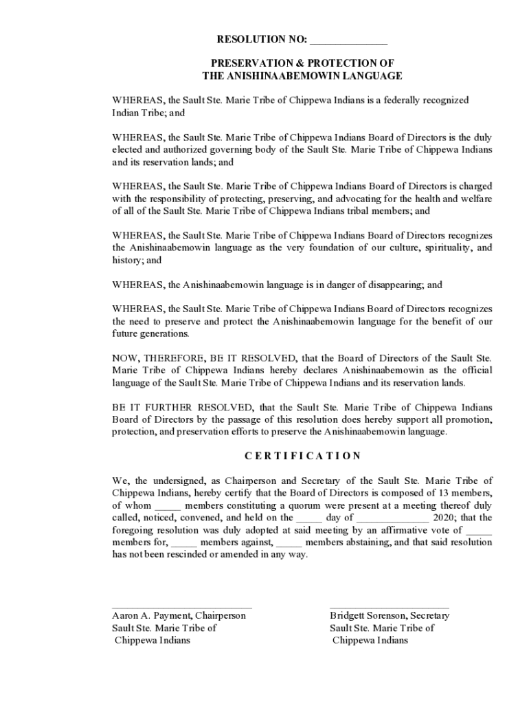 Fillable Online Sault Ste. Marie Tribe of Chippewa IndiansPeer TA ...