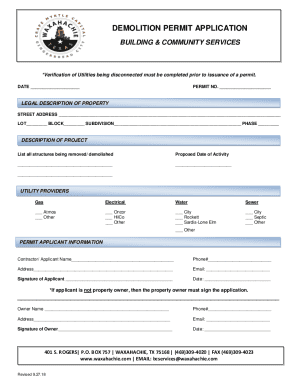 Fillable Online Building Department Certificate Of Occupancy Fax Email ...