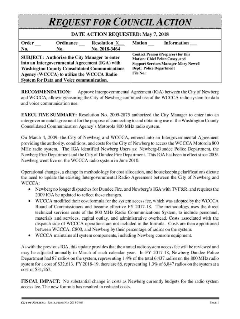 Fillable Online REQUESTED COUNCIL ACTION Sample ClausesLaw Insider Fax Email Print - pdfFiller