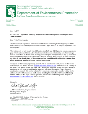 Fillable Online Lead and Copper Rule Sampling Requirements and Forms ...