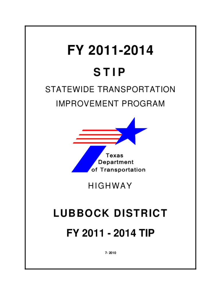 Fillable Online ftp txdot Statewide Transportation Improvement Program ...