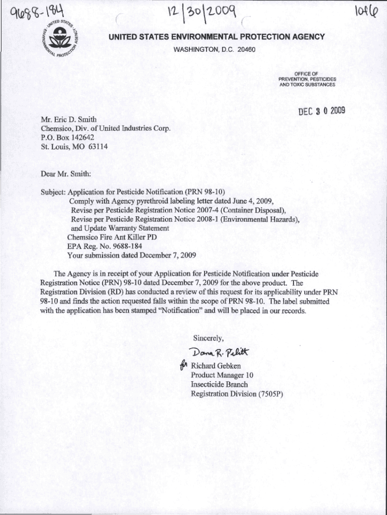 Fillable Online US EPA, Pesticide Product Label, CHEMSICO FIRE ANT ...