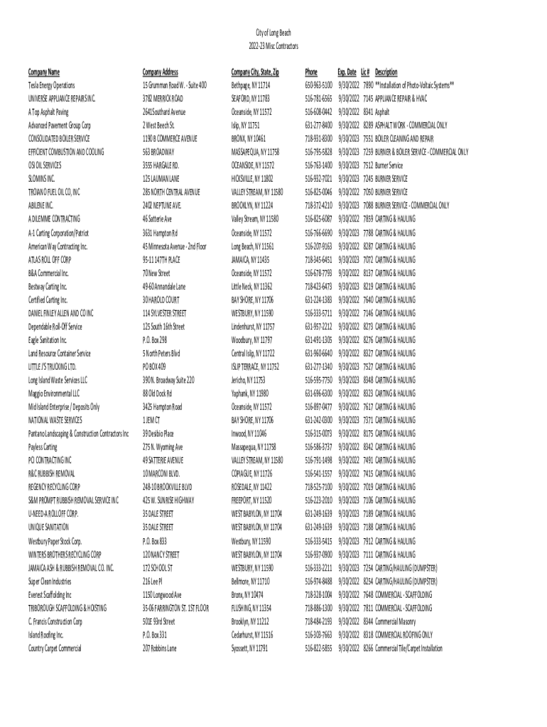 Fillable Online Tesla Energy Operations, Inc. Company ProfileSan Diego ...