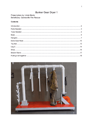 Fillable Online media.wcyb.combunker-gear-dryer-plansBunker Gear Dryer ...