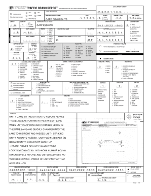 Fillable Online Fillable Online o Local Traffic Crash Report As Local ...