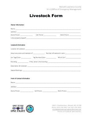 MO Livestock Form - Monett-Lawrence County 2020-2025 - Fill and Sign ...