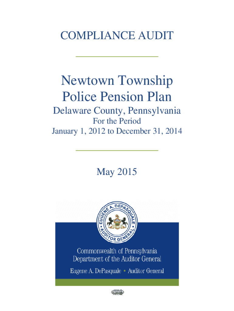 Fillable Online www.paauditor.govMediaDefaultCOMPLIANCE AUDIT Newtown ...
