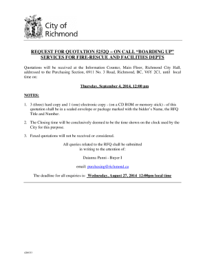 Fillable Online Request Letter for Asking for Price Quotations ... Fax ...