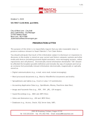 Fillable Online NOTICE OF TORT CLAIM - ORS 30 Fax Email Print - pdfFiller