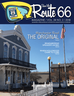 Fillable Online Show Me - Route 66 Association of Missouri Fax Email ...