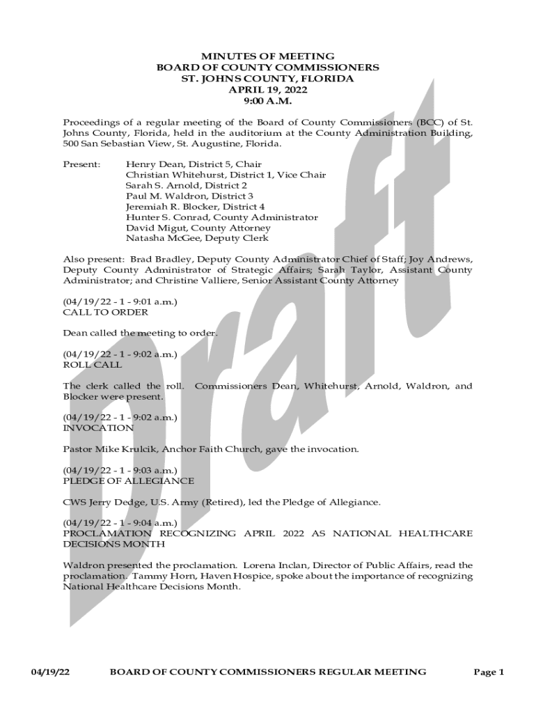 Fillable Online Christian Whitehurst, District 1, Vice Chair Fax Email ...