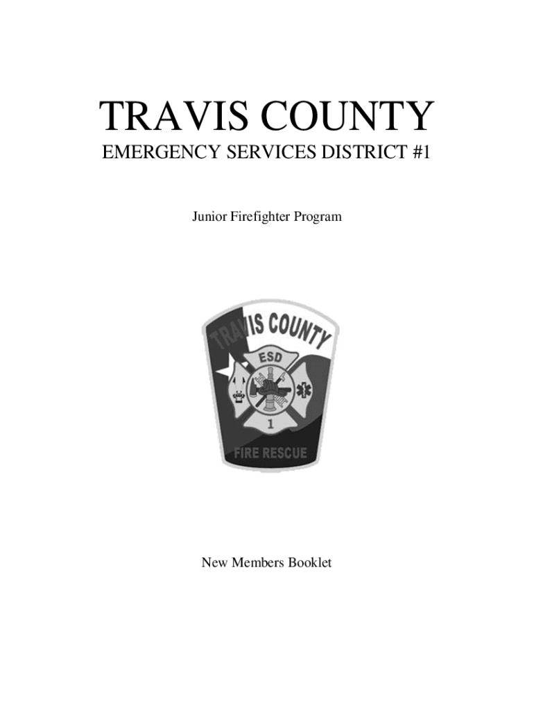 Fillable Online Travis County Emergency Services District #1 Junior ...