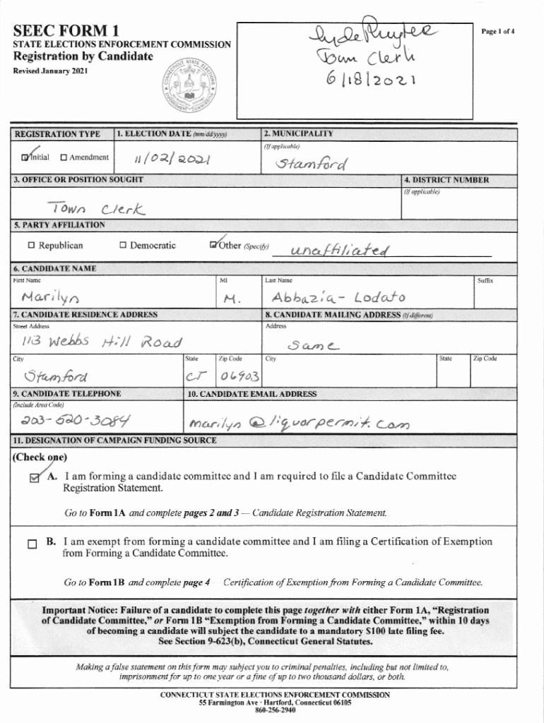 Fillable Online Seec Ct Form - Fill and Sign Printable Template Online ...