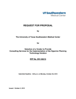 Fillable Online www.utsouthwestern.edueducationmedical-schoolProposal ...