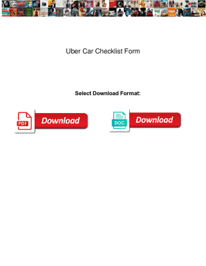Fillable Online Uber Car Inspection Checklist copilot Fax Email Print ...