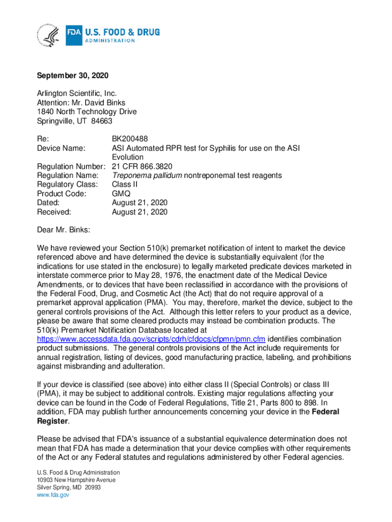 Fillable Online www.arlingtonscientific.comindexArlington Scientific ...