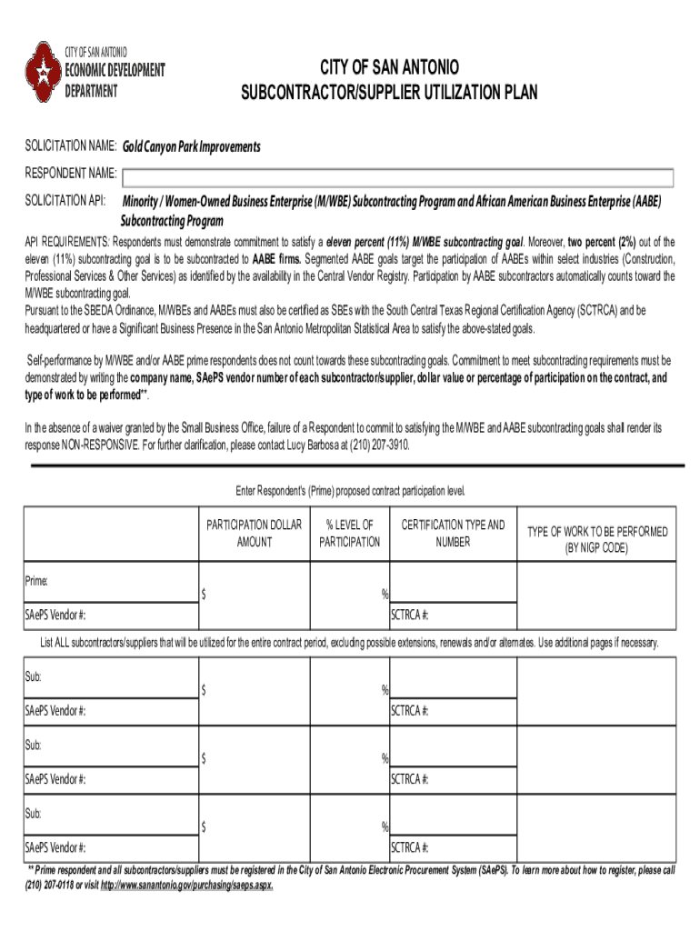 Fillable Online webapp1.sanantonio.govRFPFilesIFB2867CITY OF SAN ...
