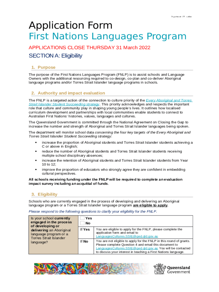 First Nations Languages Grants application . First Nations Languages ...