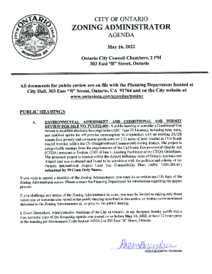 Fillable Online ZONING ADMINISTRATOR DECISION CONDITIONAL USE PERMIT ...