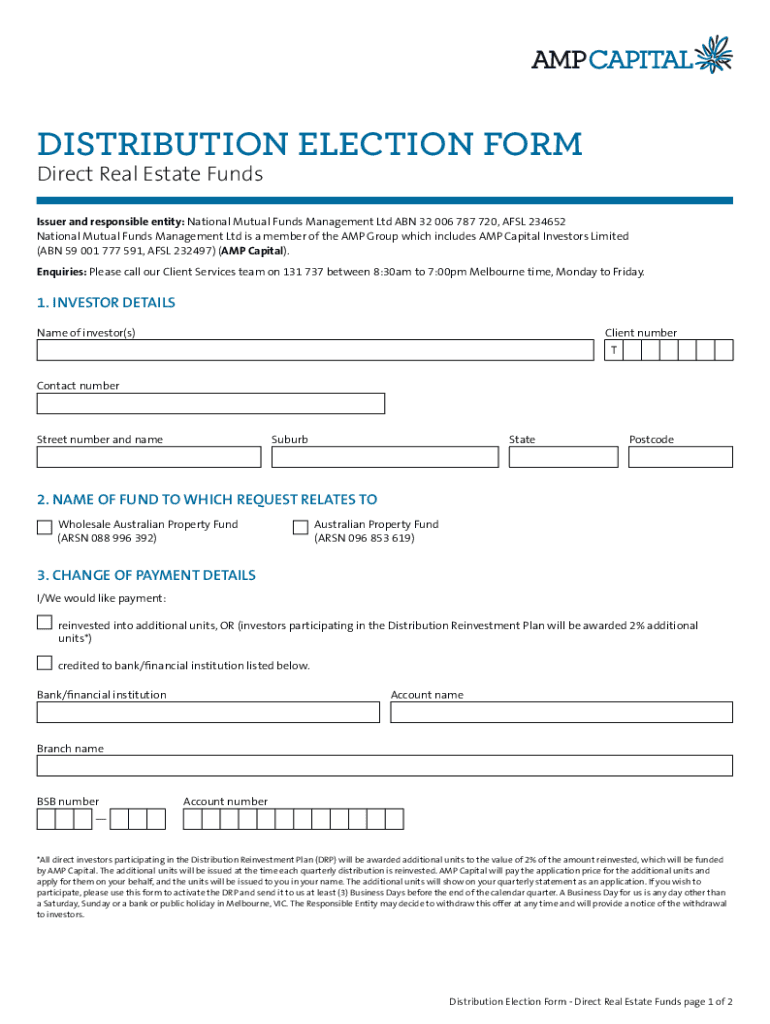 Fillable Online www.lawinsider.comclausedistribution-election ...