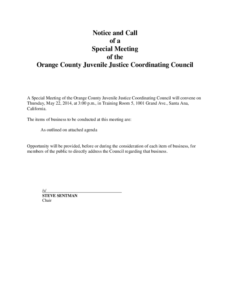 Fillable Online Orange County Probation Department Steven J. Sentman ... Fax Email Print - pdfFiller