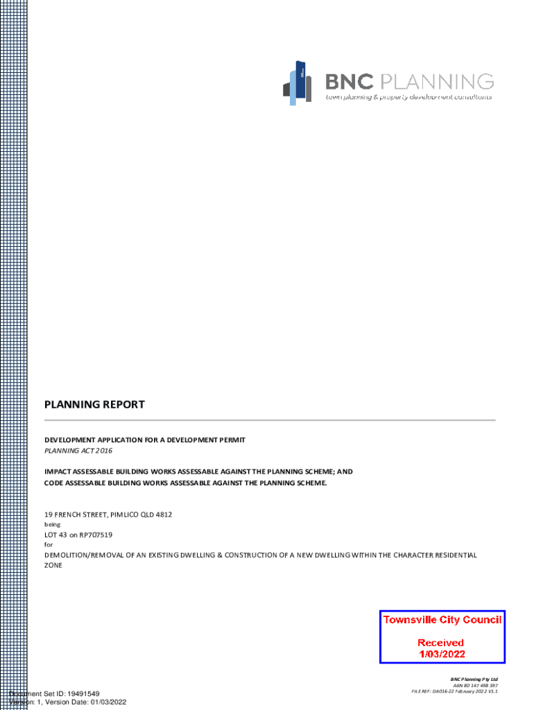 Fillable Online www.townsville.qld.gov.audataassetsECM 19491549 v1 ...