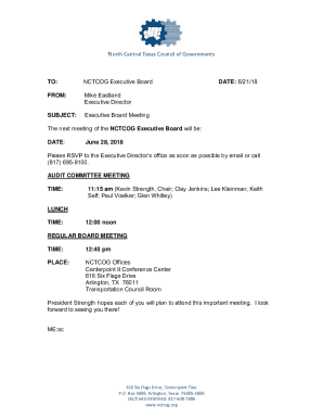 Fillable Online www.nctcog.orgnctcog-executive-boardNorth Central Texas ...