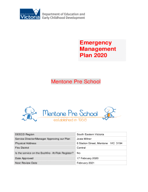 Fillable Online Sample Emergency Management Plan.pdf - Draft School EMP ...