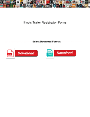 Fillable Online Illinois Trailer Registration Forms. Illinois Trailer ...