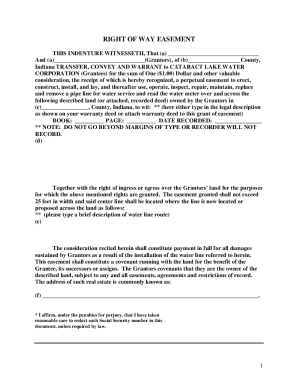 Fillable Online www.lawinsider.comclauseright-of-way-easementRight of ...