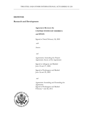 Fillable Online Treaties and International Agreements - United States ...