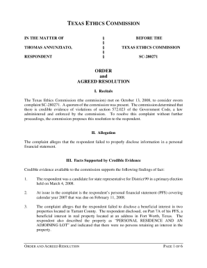 Fillable Online ethics.state.tx.us resources advertisingPolitical ...