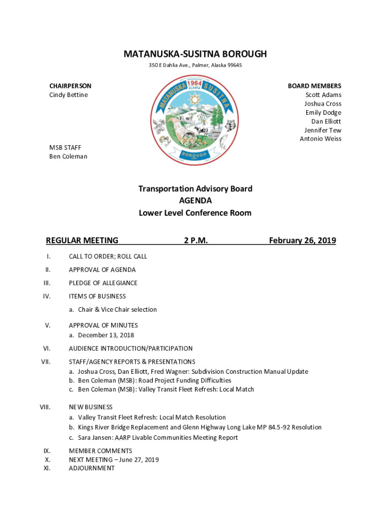 Fillable Online Matanuska-Susitna Borough 350 E Dahlia Ave Palmer, AK ... Fax Email Print ...