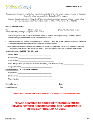 Fillable Online 47 Student Permission Slip Template - Free to Edit ...