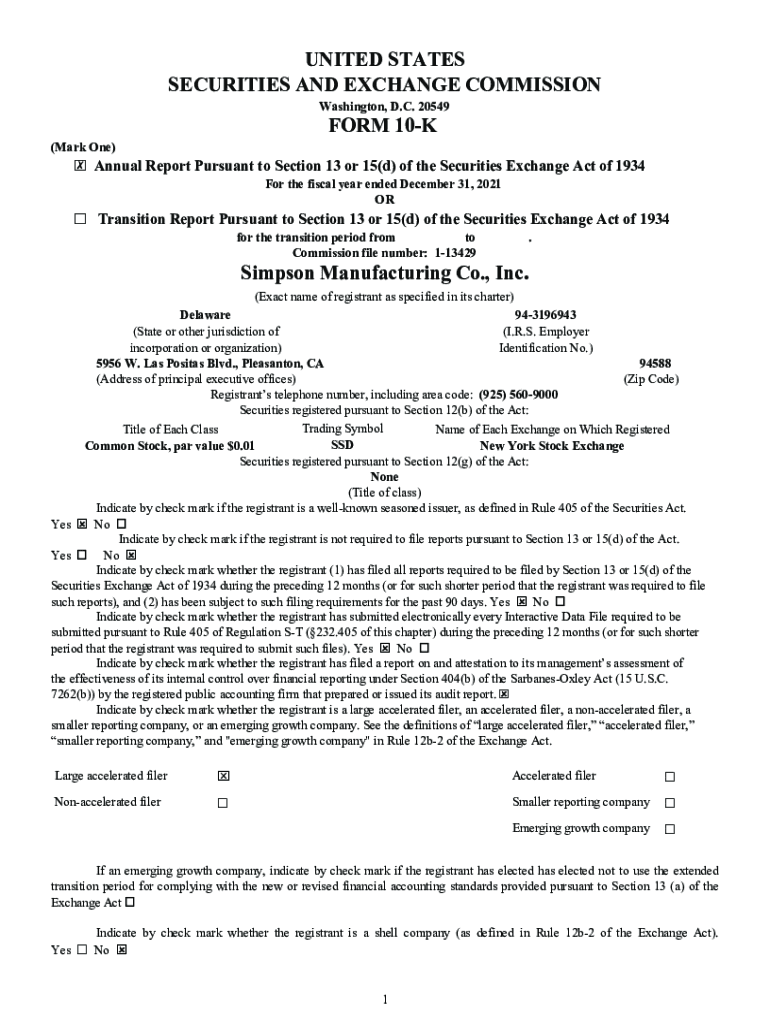 Fillable Online Annual Report. 2021 Annual Report - Form 10-K Fax Email Print - pdfFiller