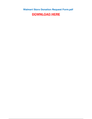 Fillable Online Walmart Donation RequestFill Out Printable PDF Forms ...