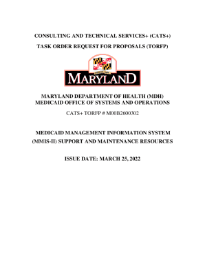 Fillable Online doit maryland doit.maryland.gov contracts PagesCATS ...