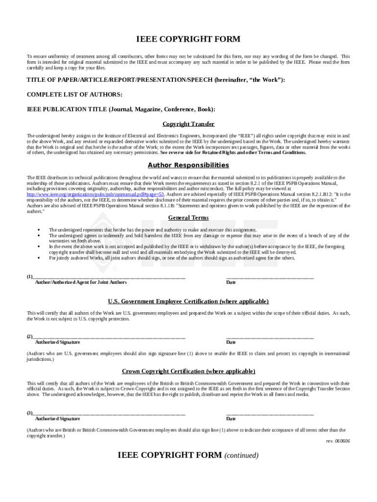 PDF IEEE COPYRIGHT AND CONSENT - NSCLab - ewh ieee Doc Template | pdfFiller