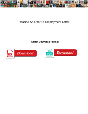 Fillable Online Sample Rescinding Job Offer Letter Due To Background ...
