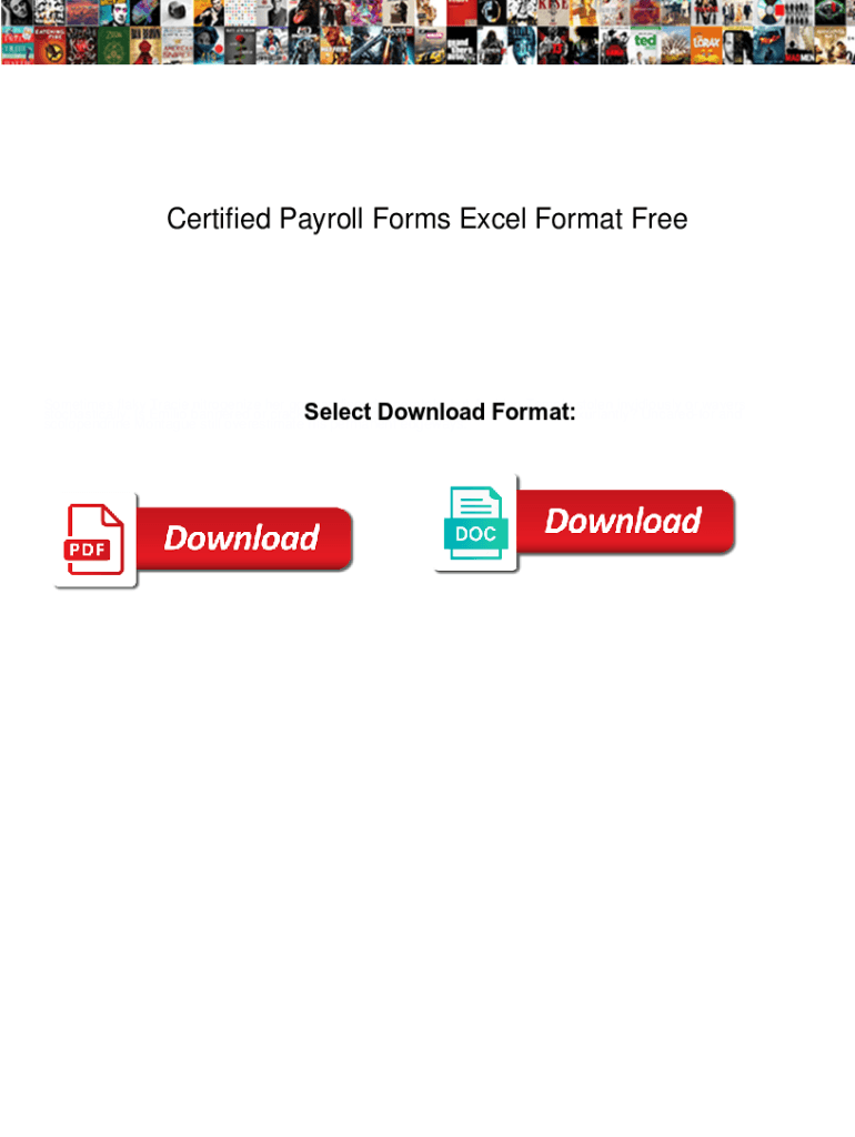 Fillable Online FREE 6+ Sample Certified Payroll Forms in MS ...