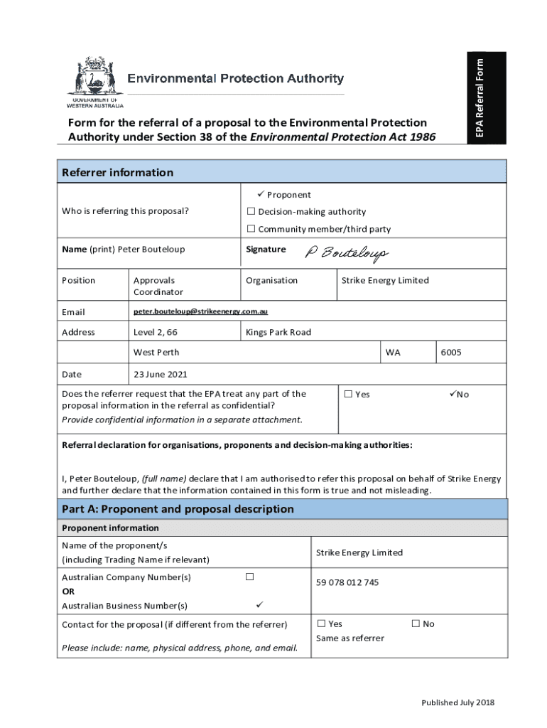 Fillable Online www.epa.wa.gov.auforms-templatess38 ...