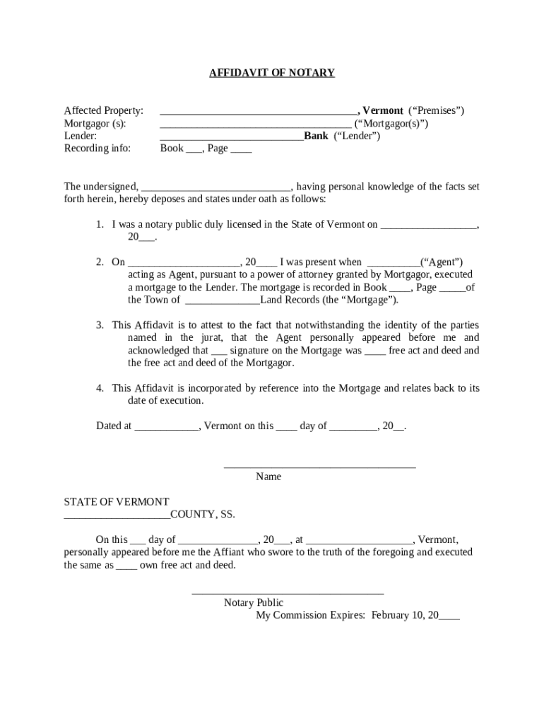 www.dex.comdownloadaffidavit-of-notary-vermontAffidavit of notary ...