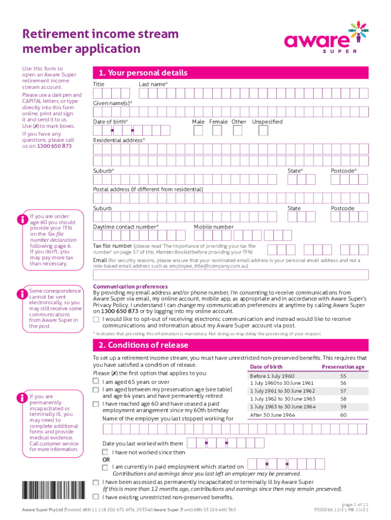 Fillable Online aware.com.au content damNotice of intent to claim or vary a deduction ...