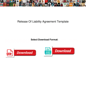 Fillable Online Release Of Liability Agreement Template. Release Of Liability Agreement Template ...