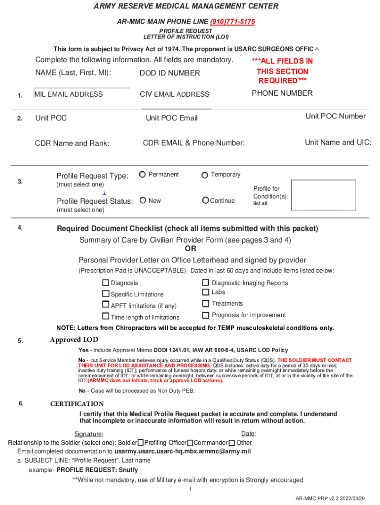 Fillable Online PROFILE REQUEST LETTER OF INSTRUCTION (LOI) Fax Email ...